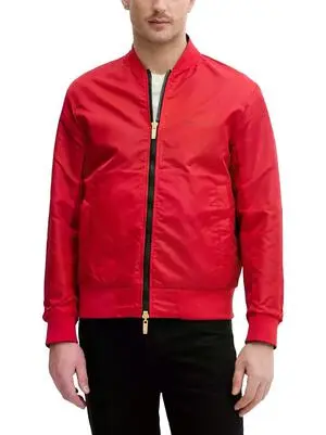 Armani Exchange Logo-print Bomber Jacket - Red