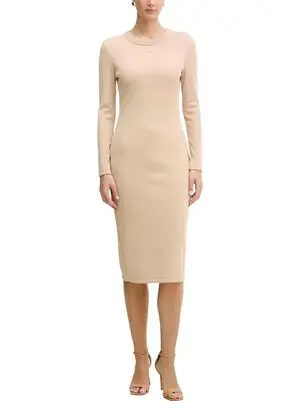 ARMANI EXCHANGE Long-Sleeve Split Dress
