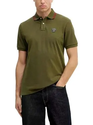 HACKETT Logo-patch Polo Shirt - Green