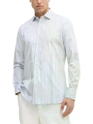 HACKETT Striped-pattern Button-fastening Shirt - Blue
