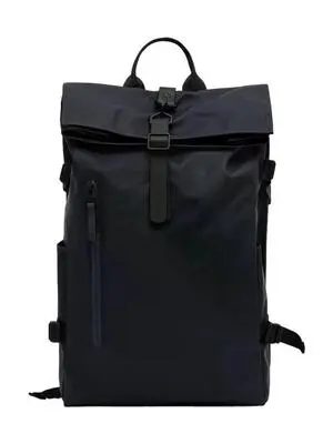 Rains Large Rolltop Buckled Backpack - Blue