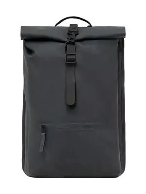 Rains Rolltop Backpack With Buckle - Grey