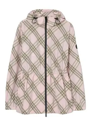 Burberry Check Whitstable Hooded Jacket - Mallow Pink
