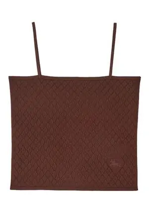 Burberry Silk Blend Camisole - Chocolate Brown