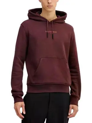 TRUSSARDI Cotton Jersey Hoodie - Red