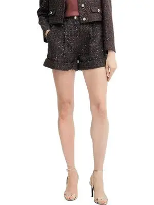 GAUDI Sequins-embellished Button-fastening Shorts - Brown