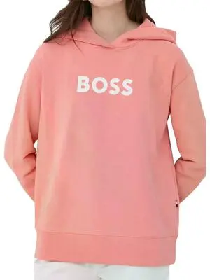 BOSS Hooded Long-sleeved Top - Pink