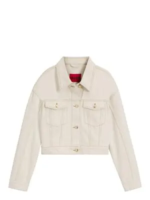 Hugo Relaxed-fit Denim Jacket - White