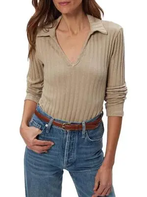 Michael Stars Liyah Long Sleeve Top Macadamia