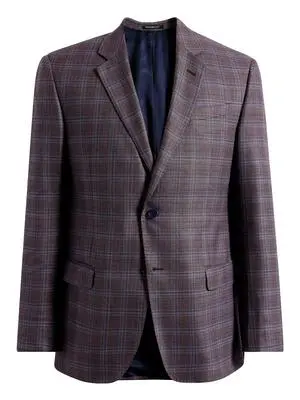EMPORIO ARMANI Plaid Virgin Wool Sport Coat