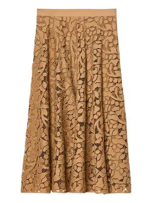 Marina Rinaldi Lace Maxi Skirt - Beige