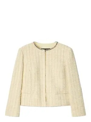 Marina Rinaldi Tweed Blazer - Yellow