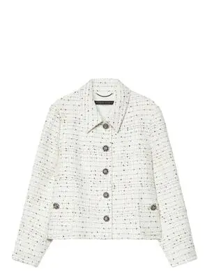 Marina Rinaldi Bouclé Jacket - White
