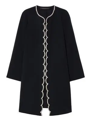 Marina Rinaldi Embellished Overcoat - Blue