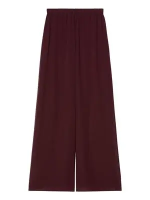 Marina Rinaldi Georgette Wide-leg Trousers - Purple