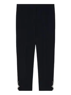 Marina Rinaldi Embellished Tailored Trousers - Blue