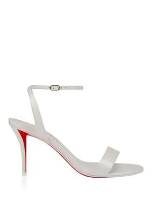 CHRISTIAN LOUBOUTIN Miss Z 80 Leather Sandals - White