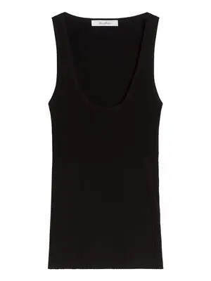 Max Mara Ribbed Tank Top - Black