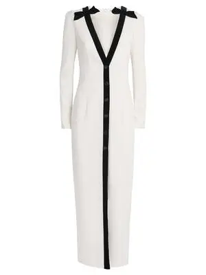Alessandra Rich Cady Maxi Dress - White