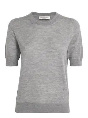 Johnstons Of Elgin Cashmere Honor T-shirt - Grey
