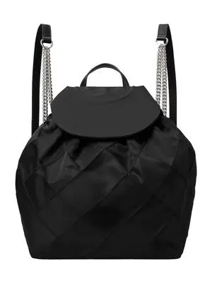Tory Burch Fleming Nylon Backpack - Black
