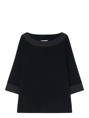 Marina Rinaldi Cady Tunic Blouse - Blue
