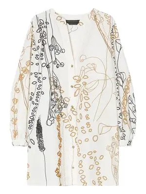 Marina Rinaldi Cotton Poplin Tunic - White