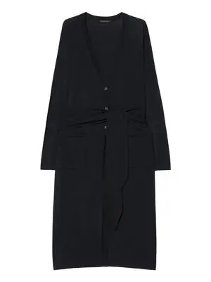 Marina Rinaldi Belted Longline Cardigan - Blue