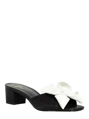 SHU SHOP Flora Slide Sandal - Black And White