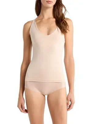 Nordstrom Seamless Layering Tank Beige Smoke