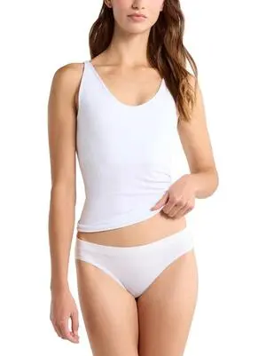 Nordstrom Seamless Layering Tank White