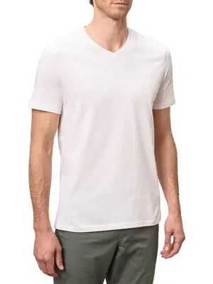 PACT Organic Cotton Softspun Essential V-neck Tee - White