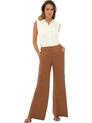 Anatomie Herron Woven Cargo Wide Leg Pull-on Pant - Brunette