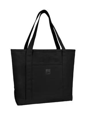 DALIX 20" Canvas Tote Bag Black