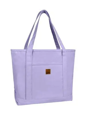 DALIX 20" Canvas Tote Bag Lavender