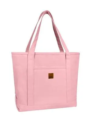 DALIX 20" Canvas Tote Bag Light Pink