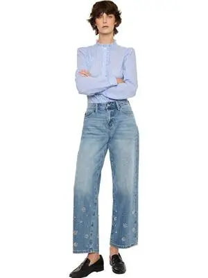 KANCAN Louise Low Slung Baggy Jeans - Medium Wash