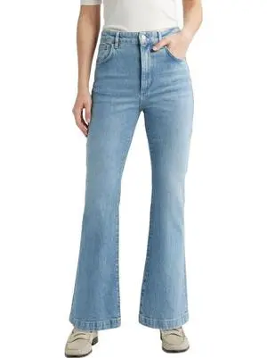 BOSS Lyris High-waist Bootcut Jeans - Blue