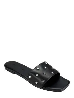 Yosi Samra Harley Studded Slide Sandal - Black
