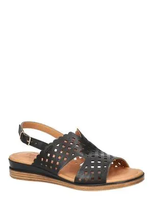 EASY WORKS BY EASY STREET Martella Slingback Wedge Sandal Black