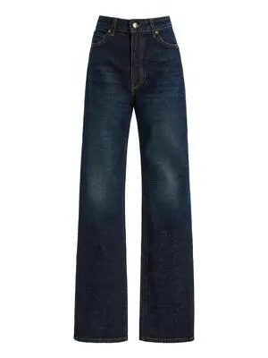 KHAITE Danielle High-Rise Stovepipe Jeans