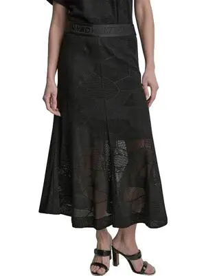 DKNY Croton Lace Midi Skirt