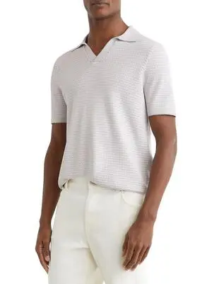 REISS Redbury Polo Soft Grey