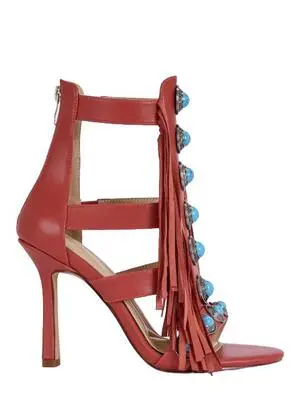 AZALEA WANG Sumac Stiletto Sandal - Red