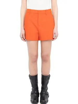 Zadig&Voltaire Sidou Tailored Shorts - Tangerine