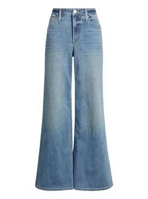 CITY BLUES Bond Wide Leg Jeans - Antique Indigo Whisker Wash