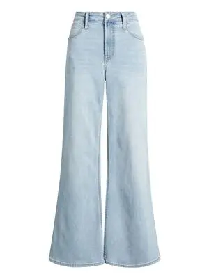 CITY BLUES Bond Wide Leg Jeans - Light Aged Wash