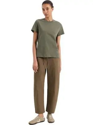 PACT Organic Cotton Softspun Essential Crewneck Tee - Dusted Green