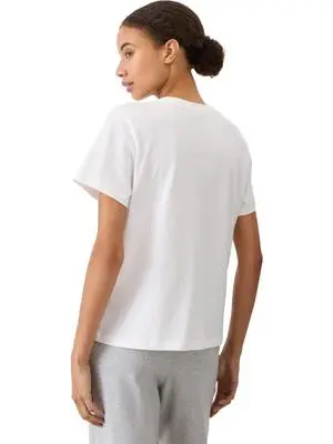 PACT Organic Cotton Softspun Essential Crewneck Tee - White