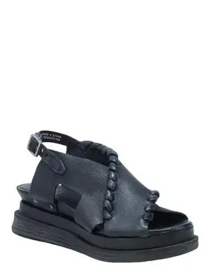 A.S.98 Lumi Platform Sandal - Black